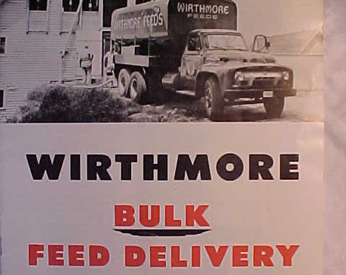 C1950s Wirthmore Bulk Feed Delivery Fact Book by Wirthmore Feeds Malden ...