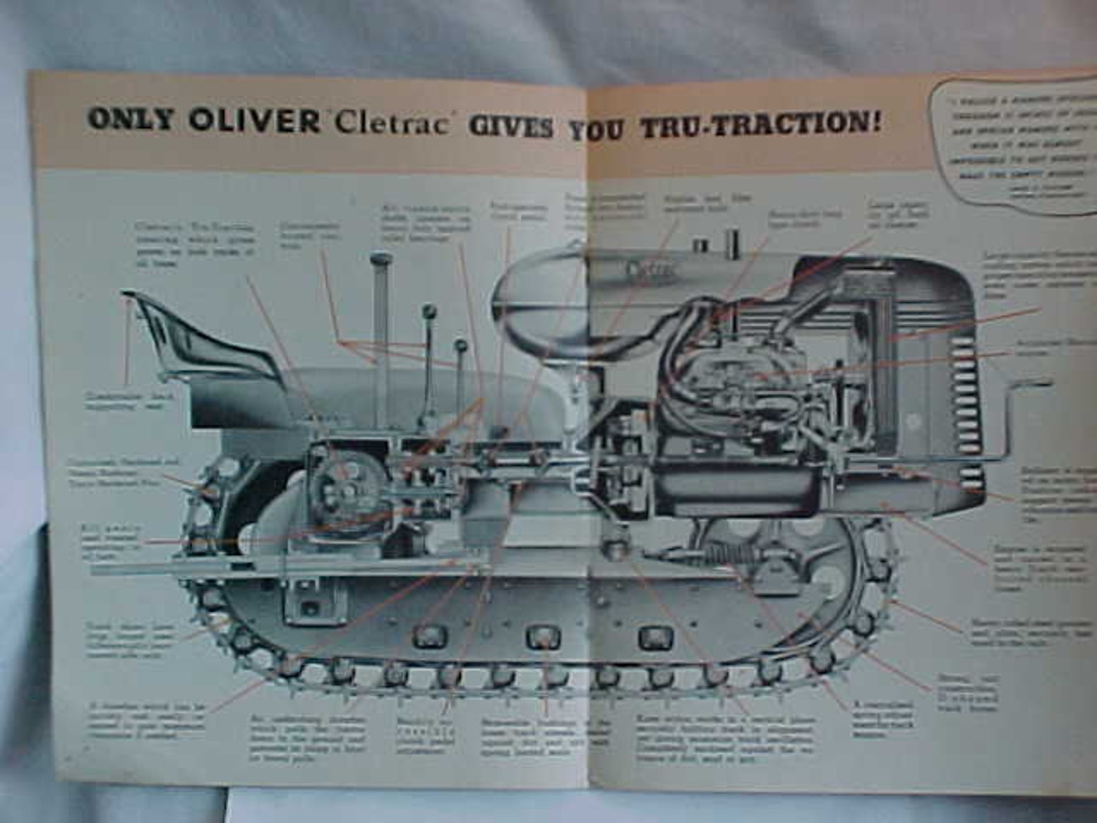 1945 Oliver HG Cletrac Tru Traction for the Farmer the Oliver - Etsy