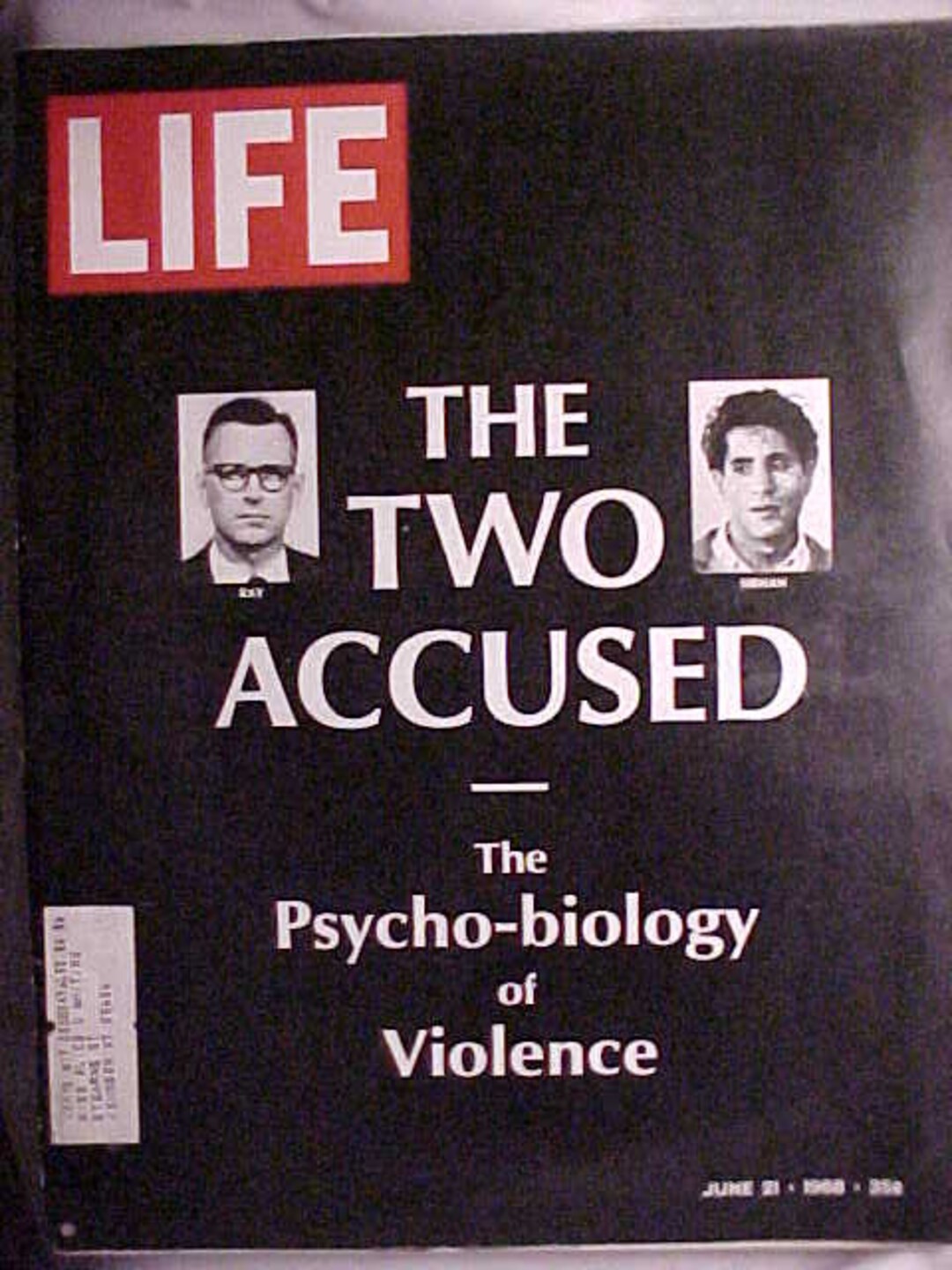 June 21, 1968 LIFE Magazine With Sirhan Sirhan & James Earl Ray on the ...
