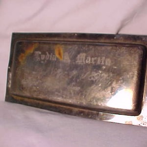 1897 Lydia A. Spaulding Martin of Springfield, Vermont Silver Plated ...