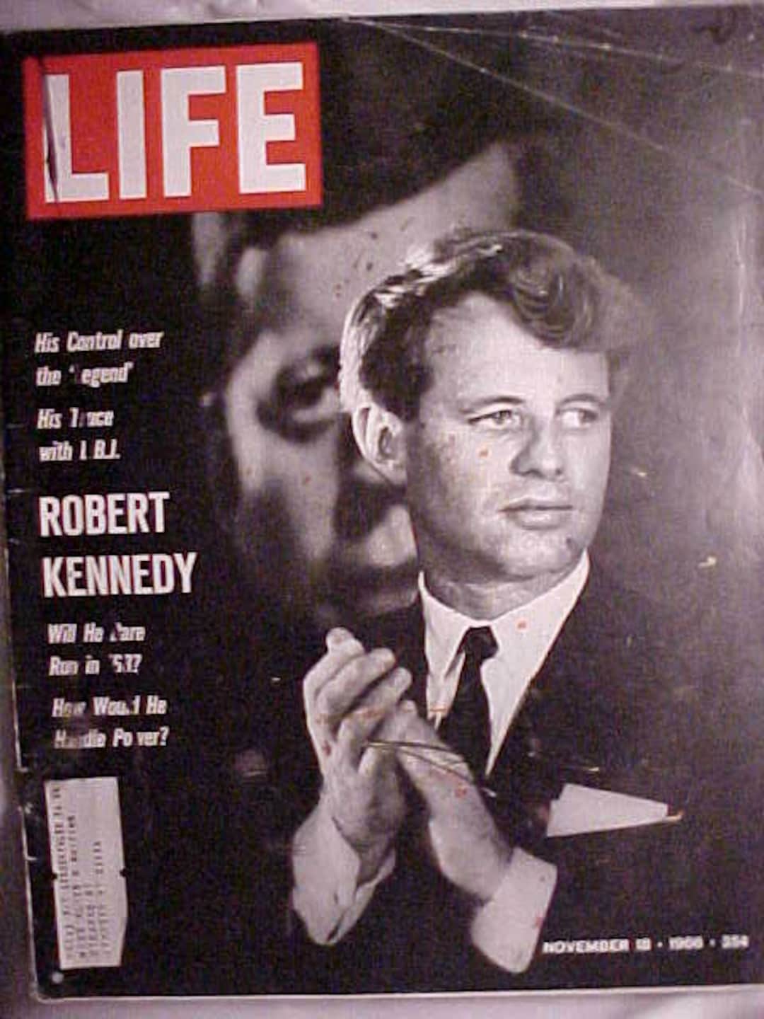 November 18, 1966 LIFE Magazine With Robert Kennedy on the Cover Has ...