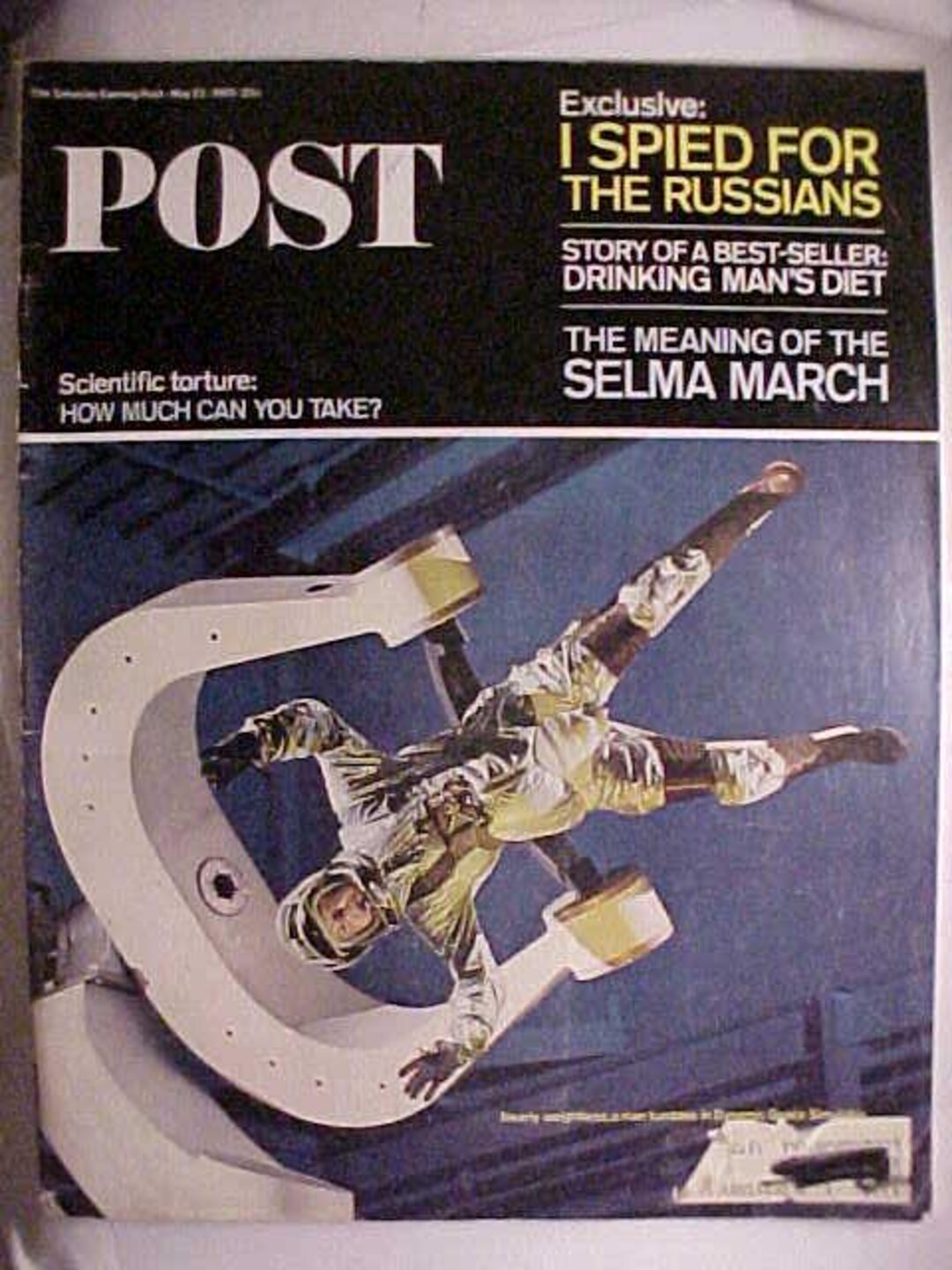 May 22, 1965 Saturday Evening Post Magazine With Space Travel Cover Art ...