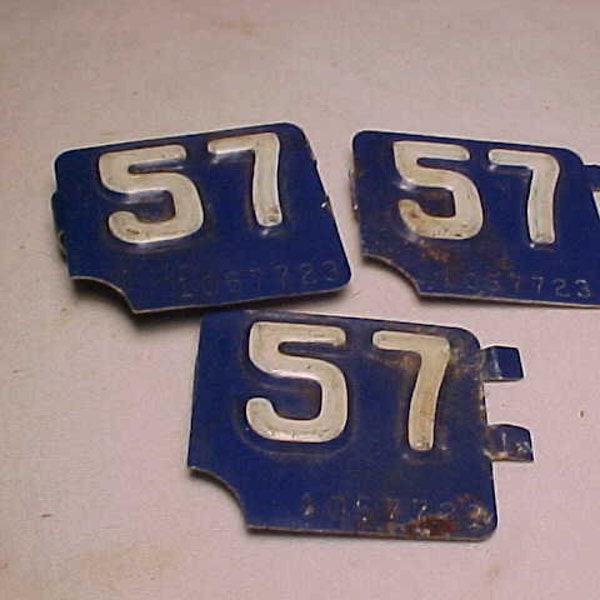 1957 License Plate - Etsy