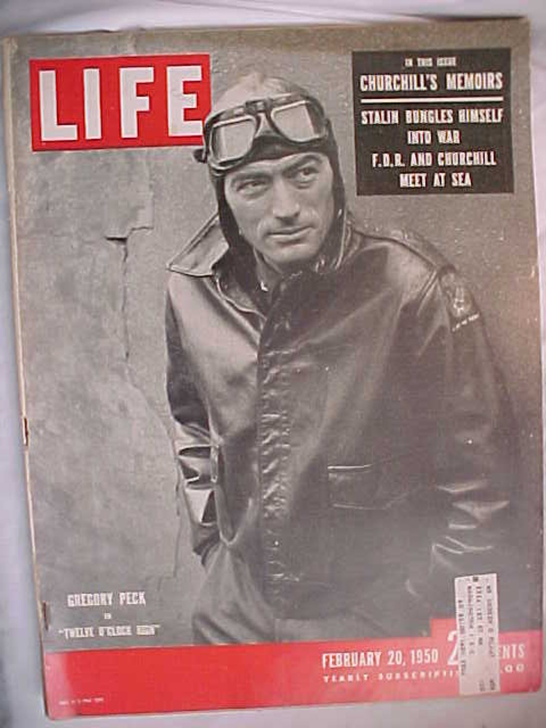 February 20, 1950 LIFE Magazine With Gregory Peck on the Cover Has 136 Pages of Ads and Articles ...