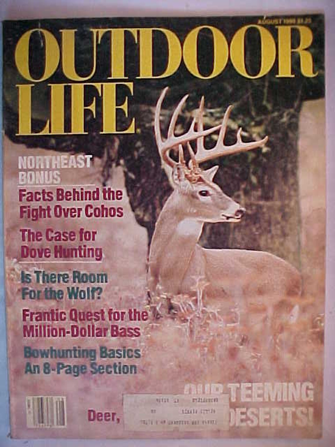 August 1980 Outdoor Life Magazine With Cover Art by Jerry Smith, Has ...