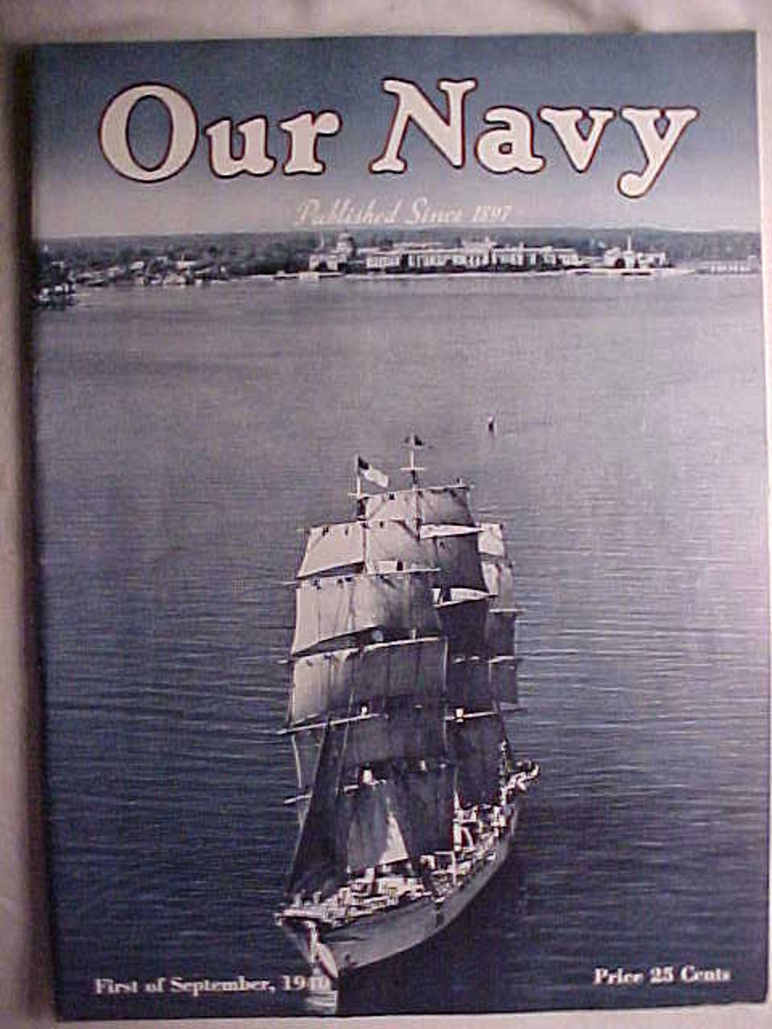 First of September 1940 Our Navy Magazine With Danish Ship Denmark on ...