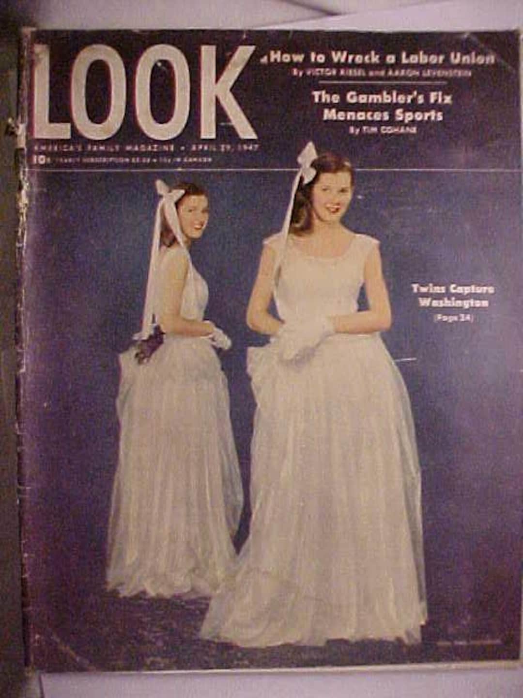 April 29, 1947 LOOK Magazine With Betty & Virginia Baker on the Cover ...