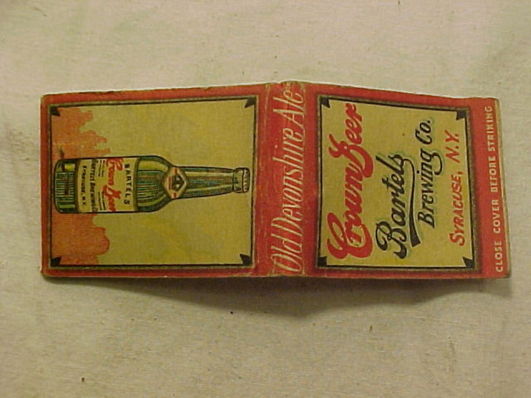 C1930s Crown Beer Bartels Brewing Co. Syracuse, New York , Matchbook ...