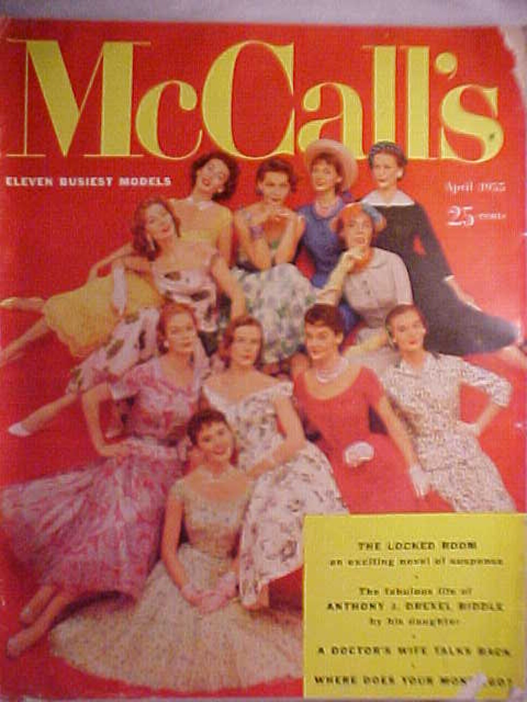 April 1955 Mccall's Magazine With Cover Art by Mark Shaw, Has 176 Pages ...