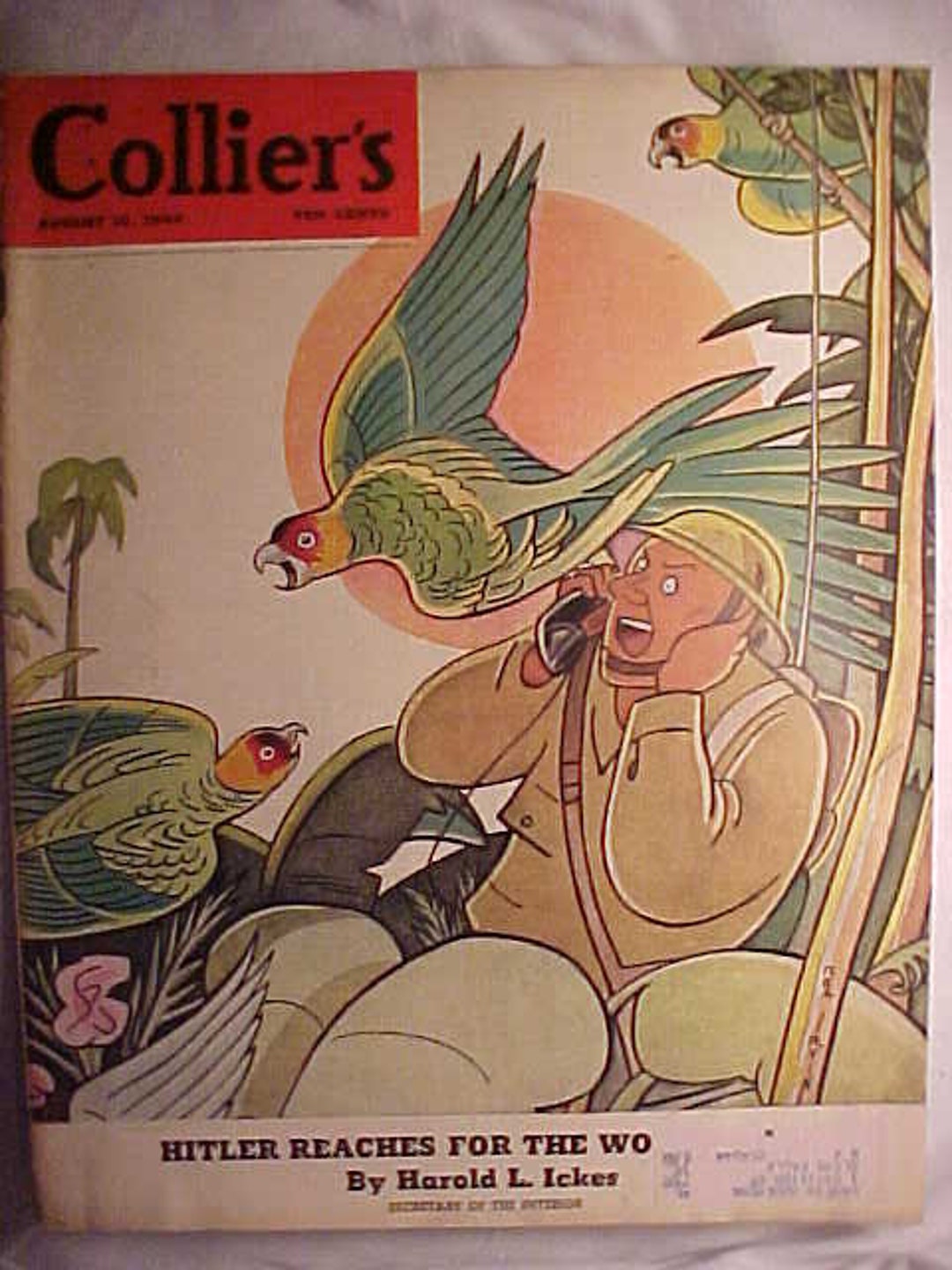 August 15, 1942 Collier's the National Weekly Magazine With Cover Art ...