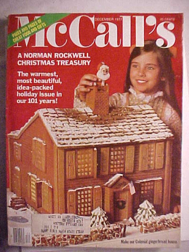 December 1977 Mccall's Magazine With Christmas Cover Art by Otto Storch ...