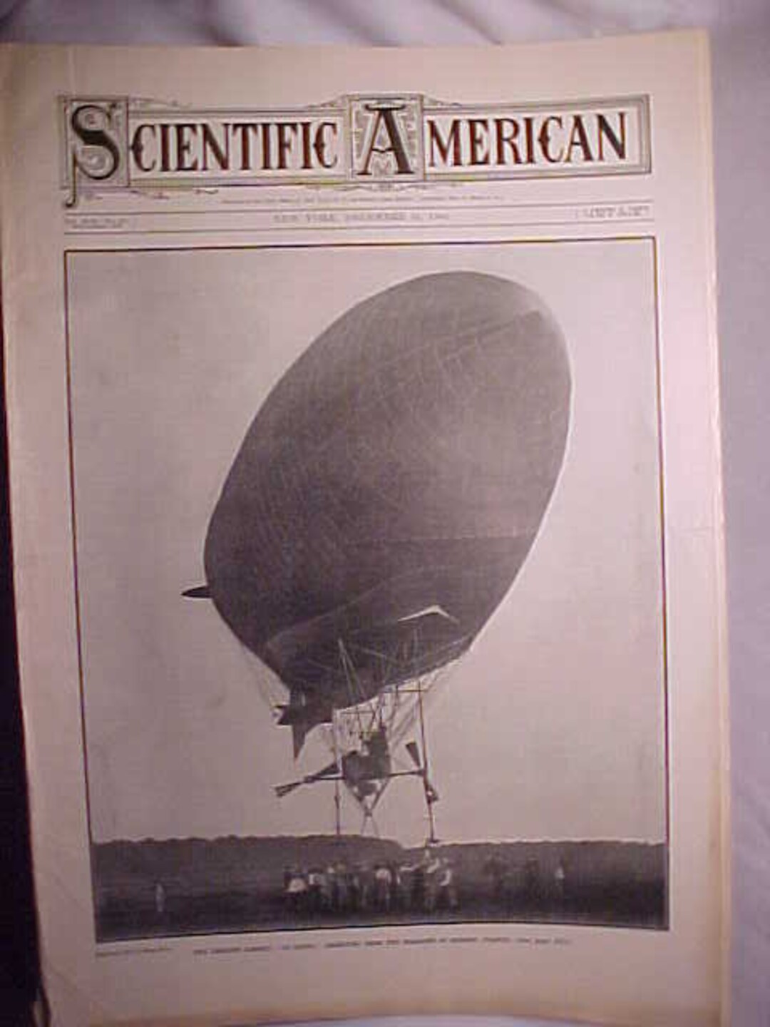 December 31, 1904 Scientific American Magazine With Lebaudy Airship on ...
