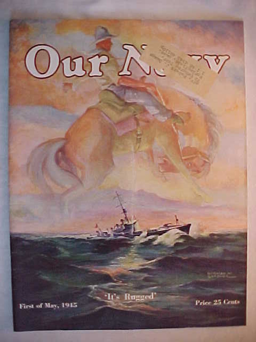 First of May 1945 Our Navy Magazine With Cover Art by Norman W. Gardner ...