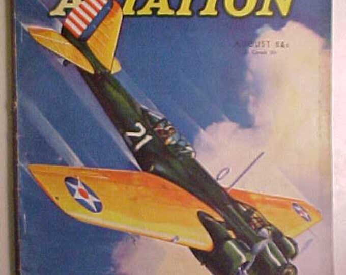 August 1934 Popular Aviation Magazine Martin YB Bomber on the Cover by ...