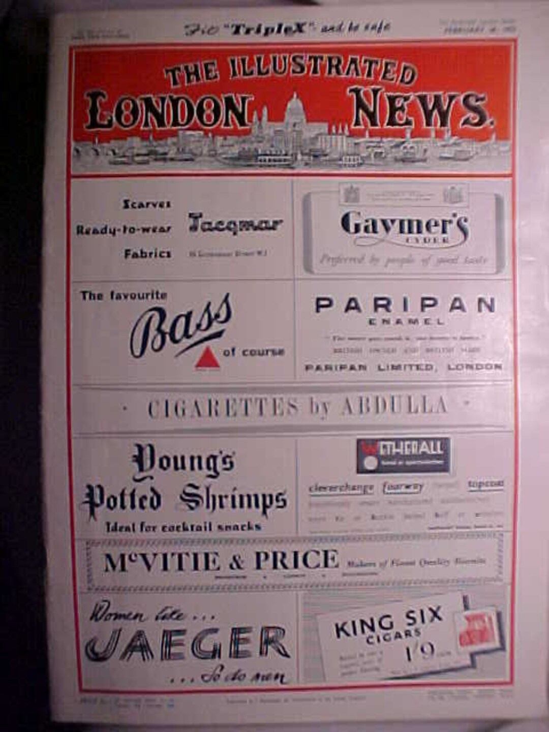 February 28, 1953 the Illustrated London News Magazine London, England ...