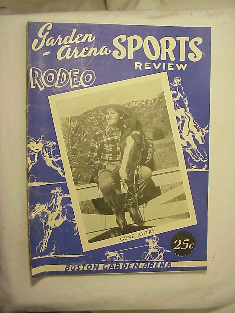 1951 Garden Arena Sports Review Rodeo Boston Garden Arena - Etsy
