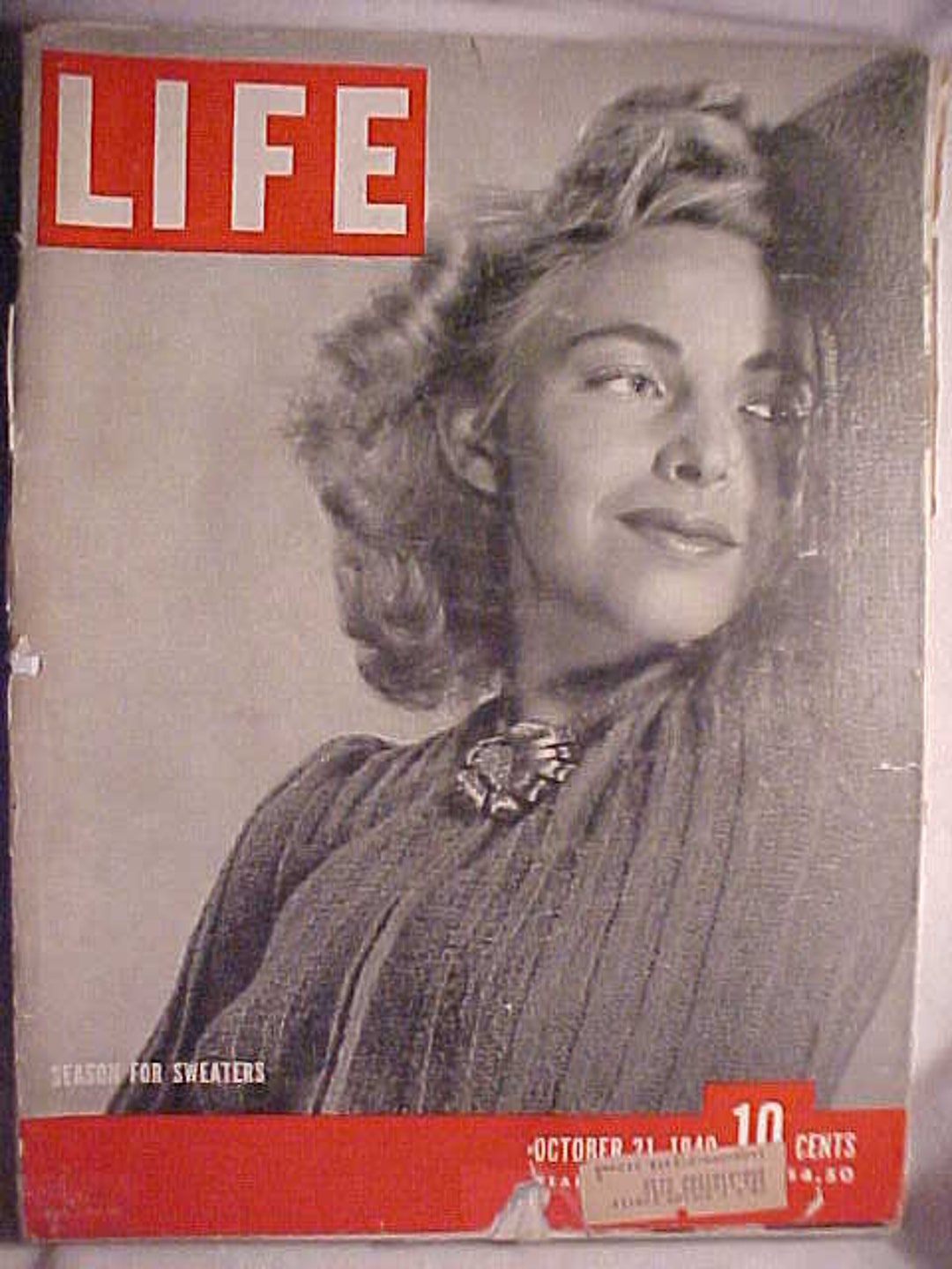 October 21, 1940 LIFE Magazine With Mardee Hoff on the Cover Has 132 ...