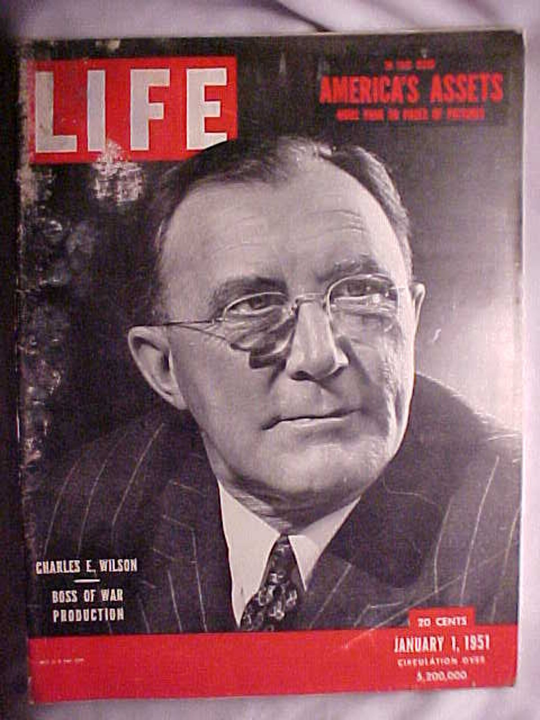 January 1, 1951 LIFE Magazine With Charles E. Wilson on the Cover Has ...