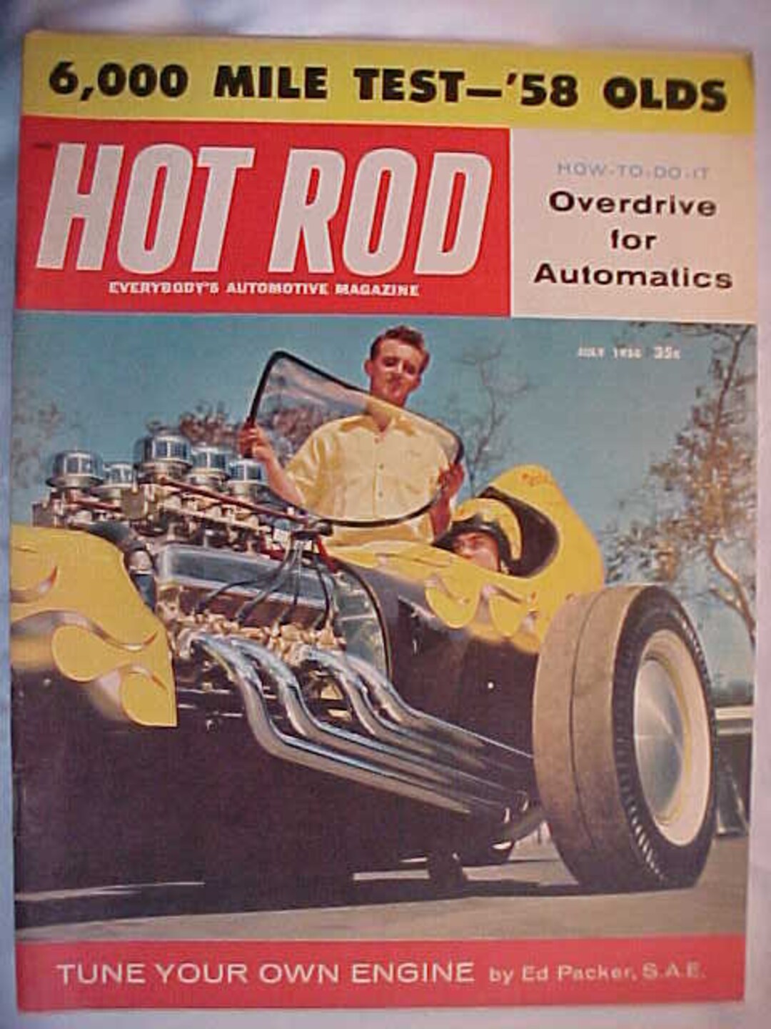 July 1958 Hot Rod Magazine Has 90 Pages of Ads and Articles, Antique ...