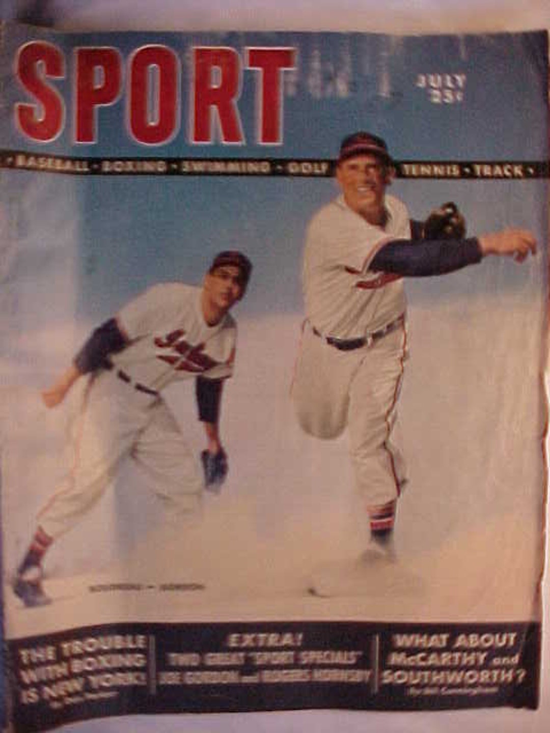 July 1949 Sport Magazine Volume 6 Number 7 With Baseball Lou Boudreau ...