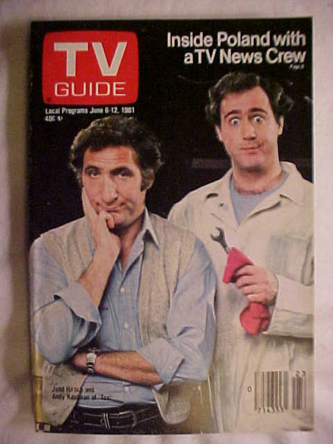 June 6-12 1981 TV Guide Magazine With Judd Hirsch & Andy Kaulman of ...