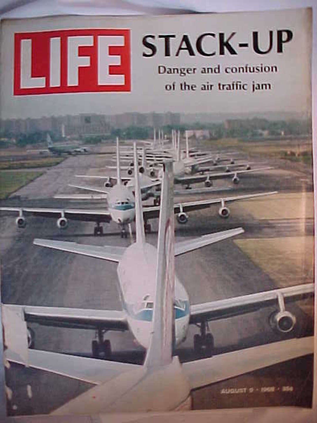 August 9, 1968 LIFE Magazine With Aviation Airplane Traffic Jam on the ...