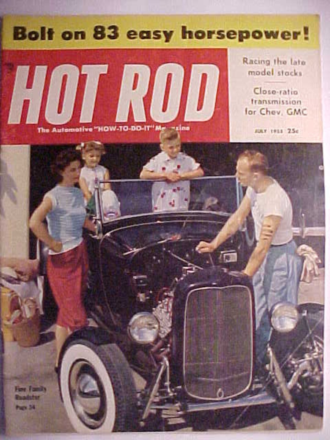 July 1955 Hot Rod Magazine Has 66 Pages of Ads and Articles, Antique ...