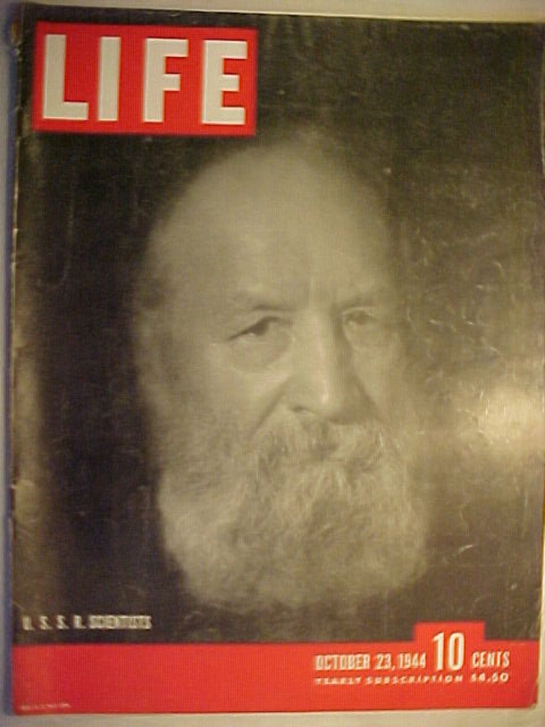 October 23, 1944 LIFE Magazine With U.S.S.R. Scientists Alexei Krylov ...