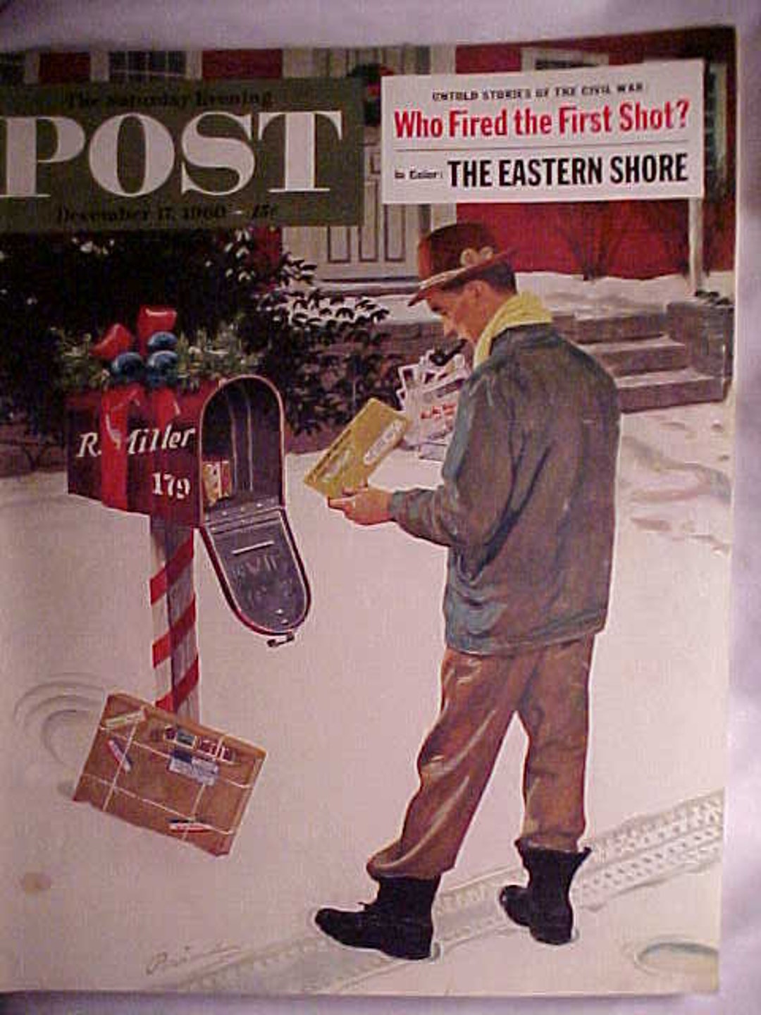 December 17, 1960 Saturday Evening Post Magazine With Cover Art by Ben ...