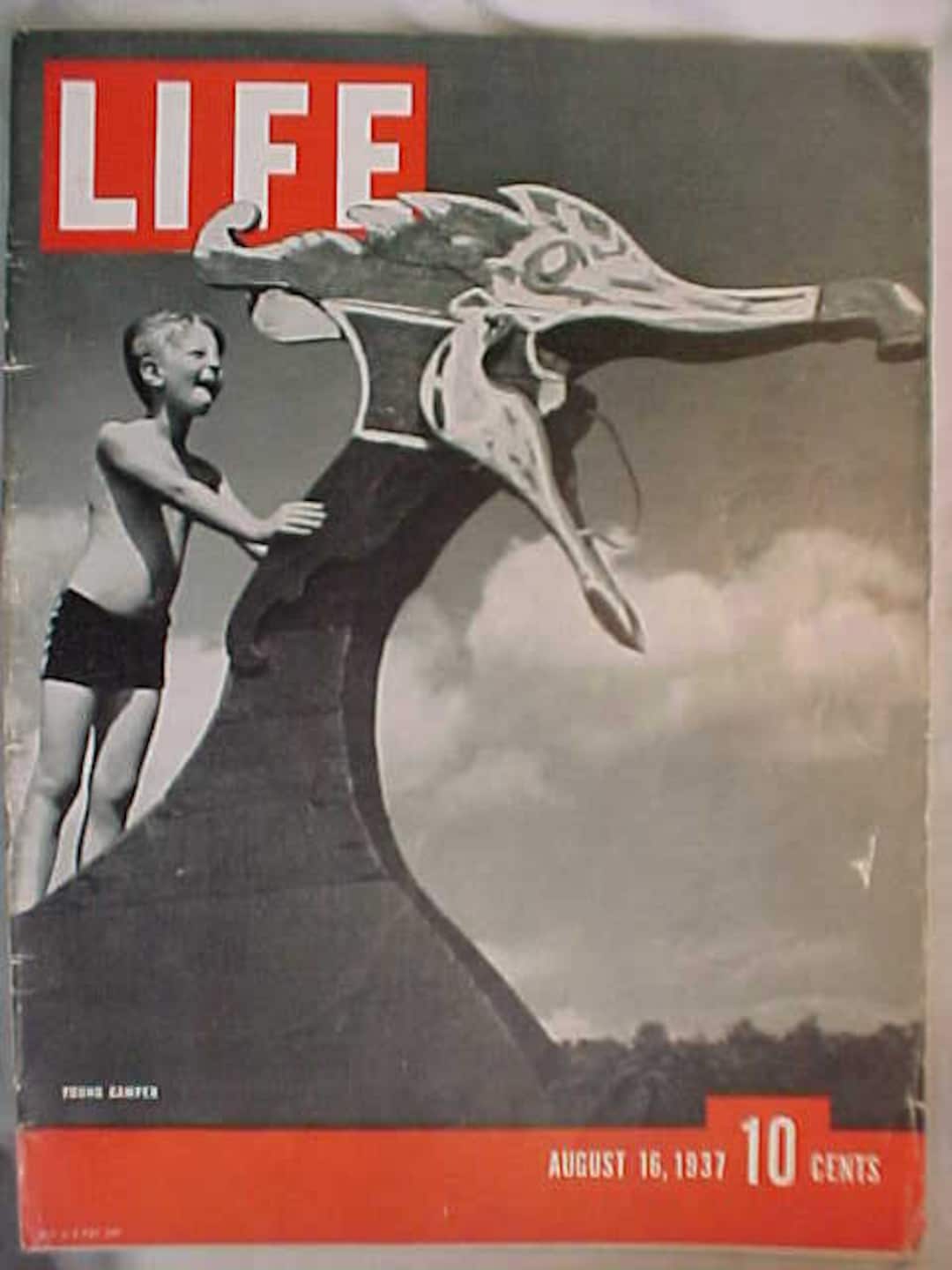 August 16, 1937 LIFE Magazine With Boy Viking Ship on the Cover by ...
