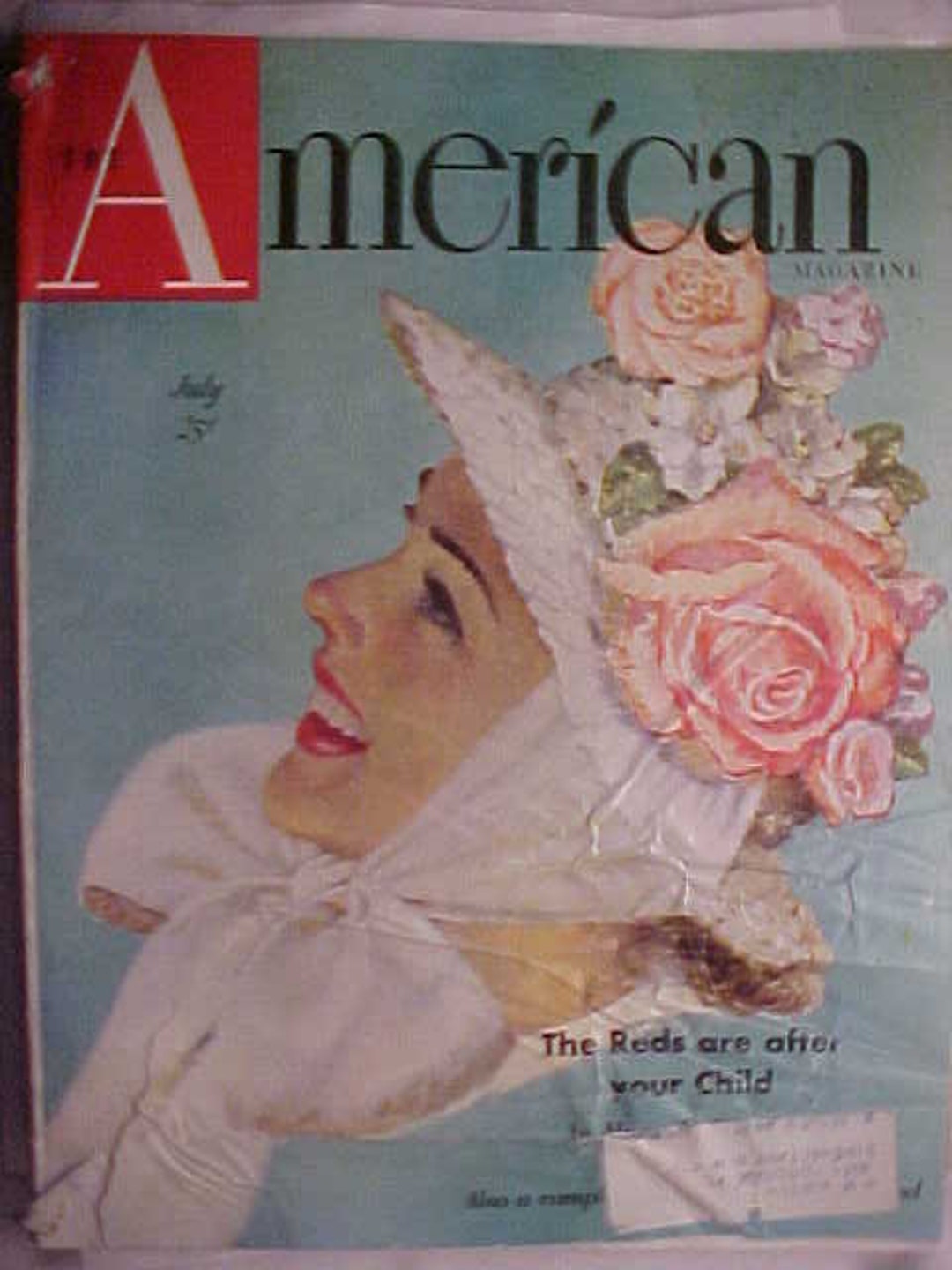 July 1948 the American Magazine Has 160 Pages of Ads & Articles, Cover ...