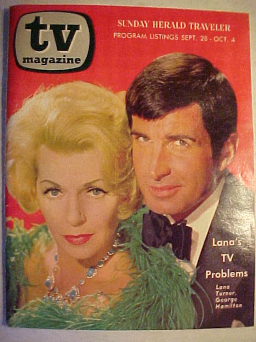 Sept. 28 - Oct. 4 1969 TV Guide Magazine With Lana Turner & George ...