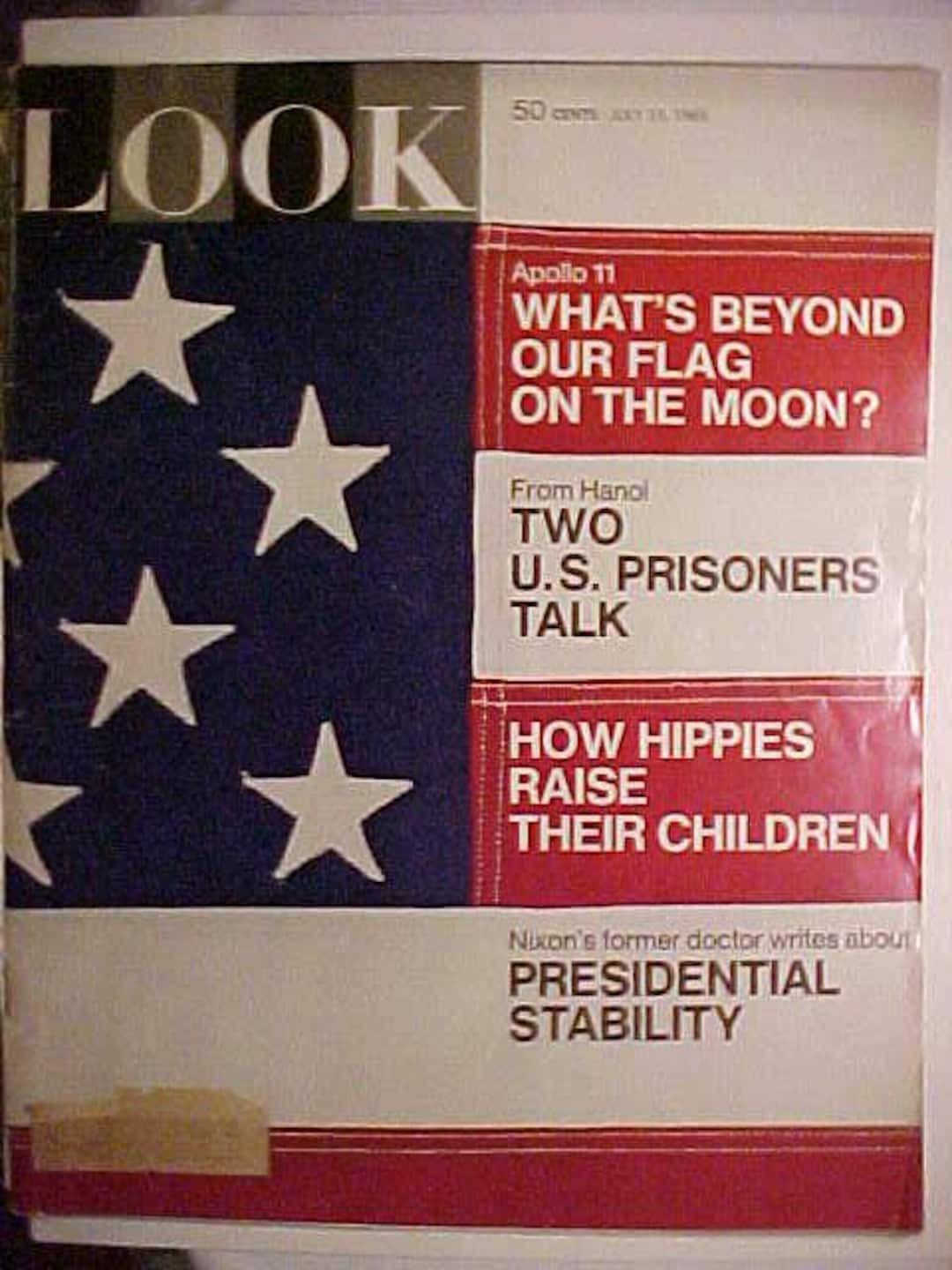 July 15, 1969 LOOK Magazine With the American Flag on the Cover Has 86 ...