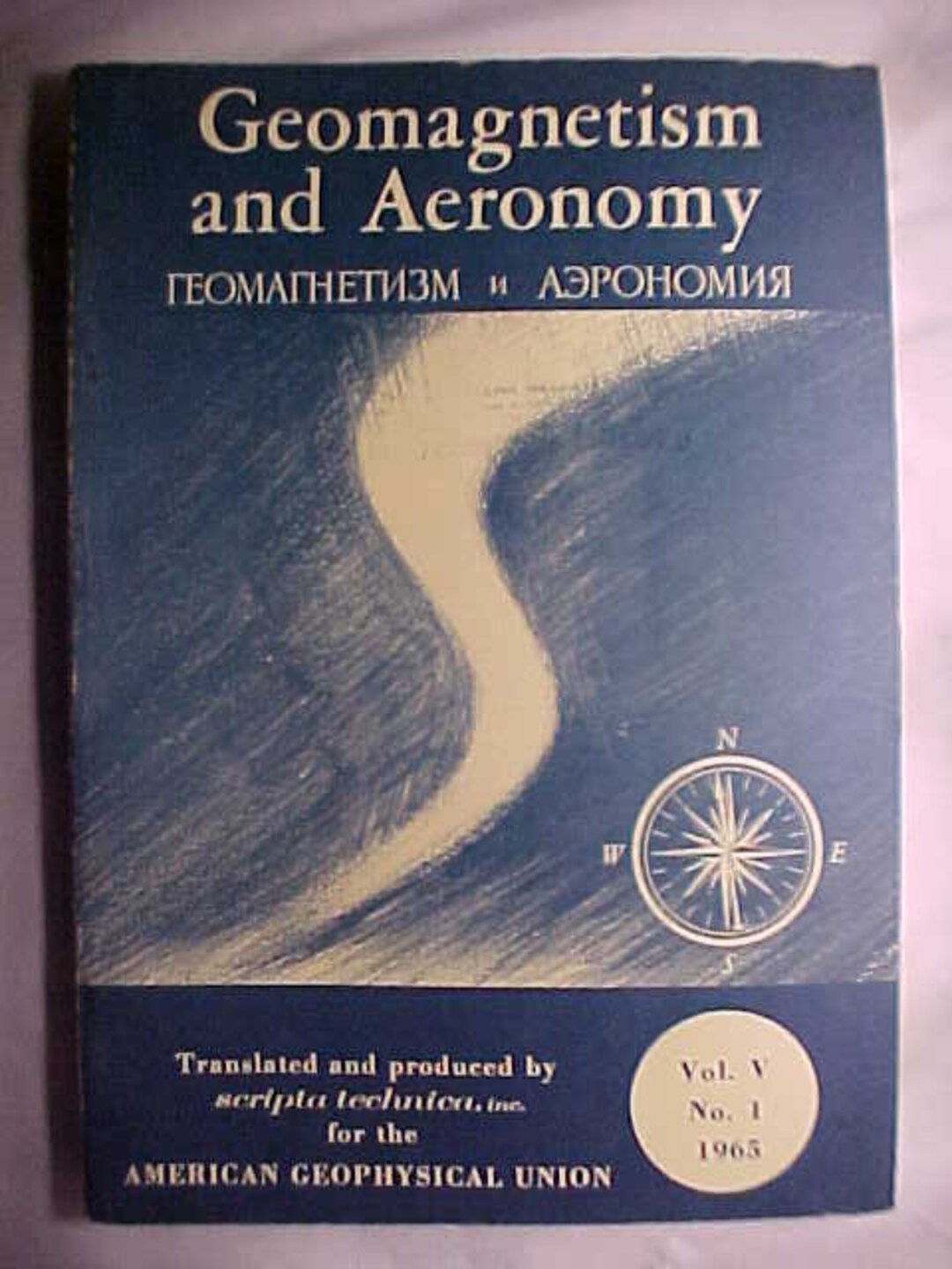 1965 Vol. 5 No. 1 Geomagnetism and Aeronomy Translated & Produced by ...