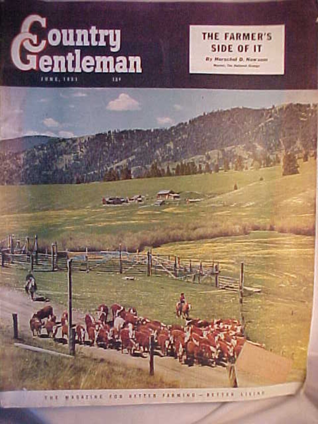 June 1951 the Country Gentleman Magazine With Cover Art by Ernest ...