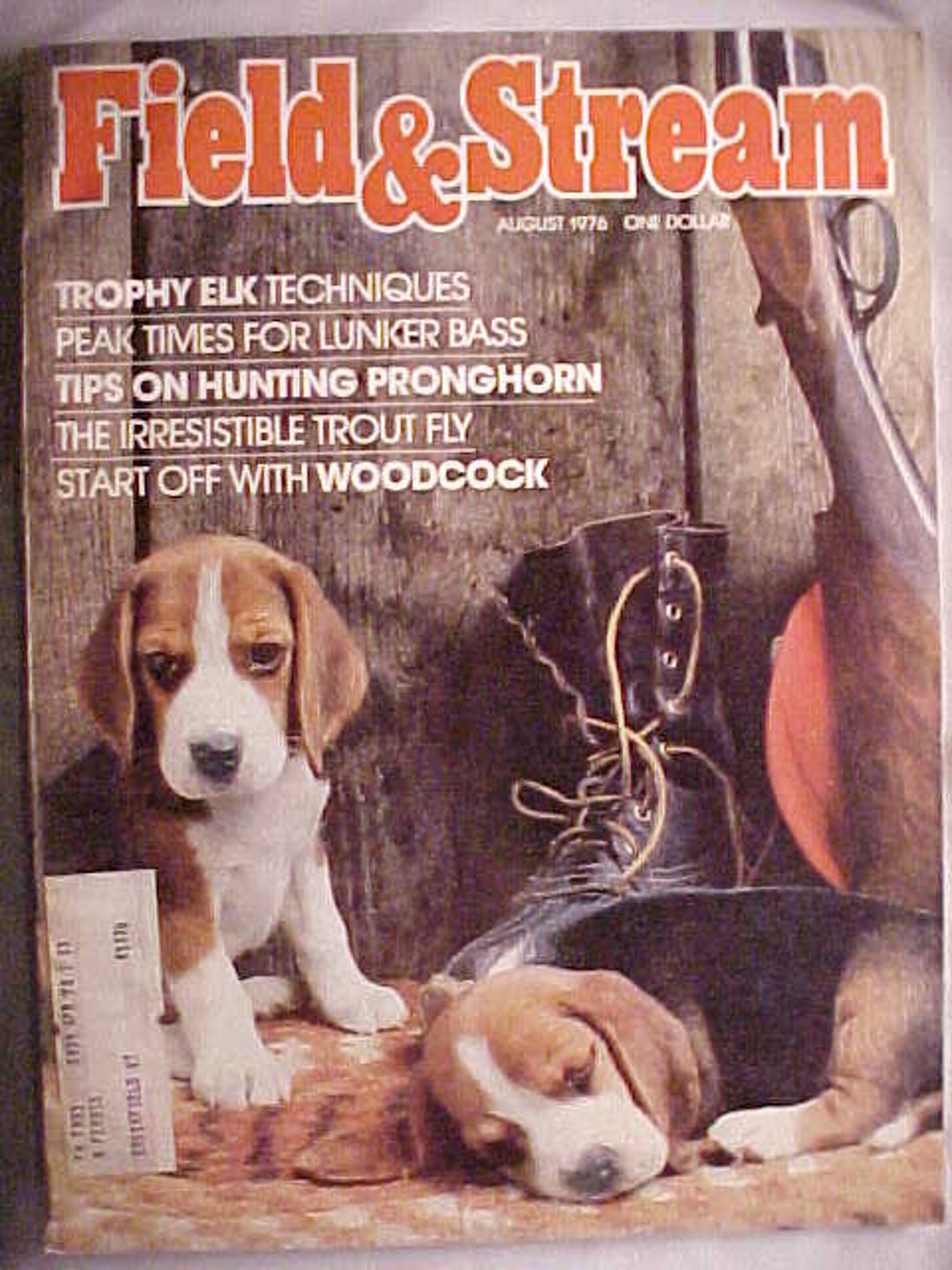 August 1976 Field & Stream Magazine With Cover Art by Gordon Smith With ...