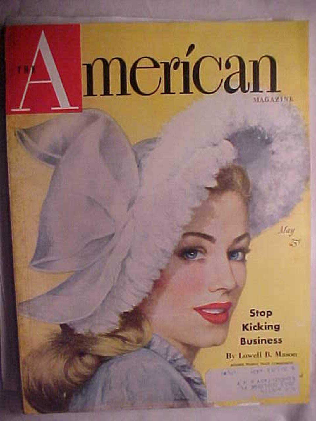May 1948 the American Magazine Has 168 Pages of Ads & Articles, With ...