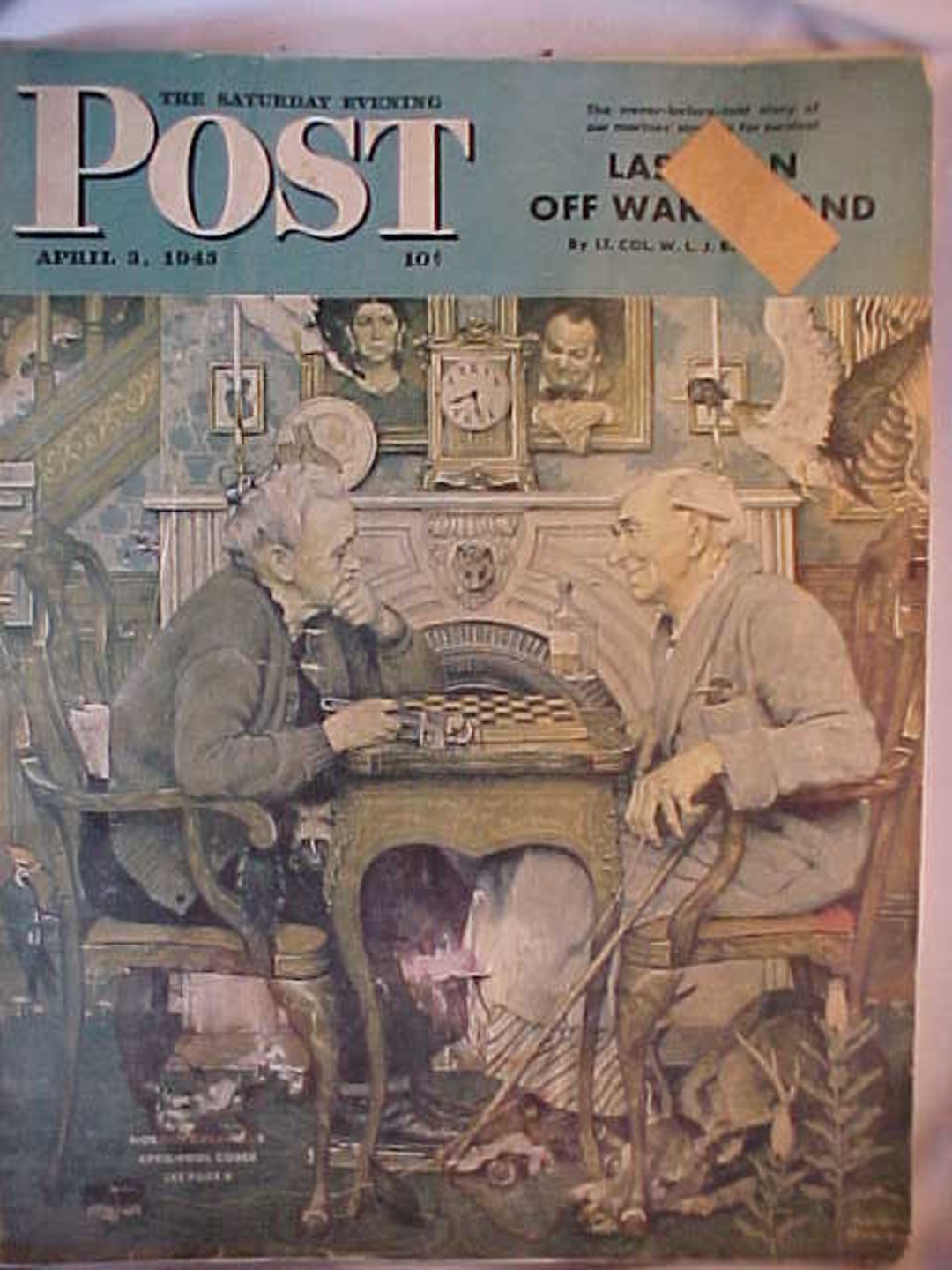April 3, 1943 Saturday Evening Post Magazine Cover Art by Norman ...