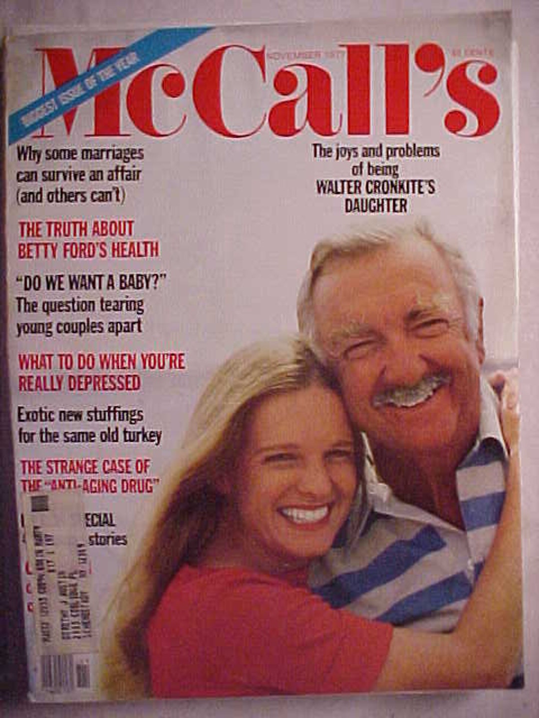 November 1977 Mccall's Magazine With Walter Cronkite and Daughter on ...