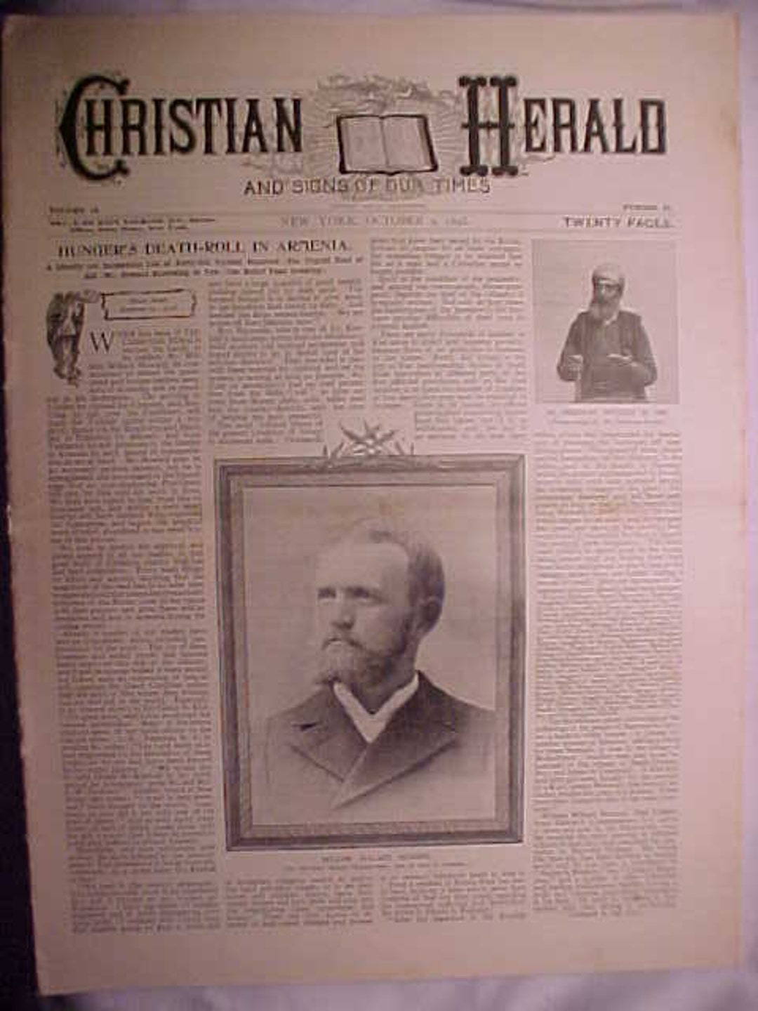 October 9, 1895 Christian Herald and Signs of Our Times Magazine New ...