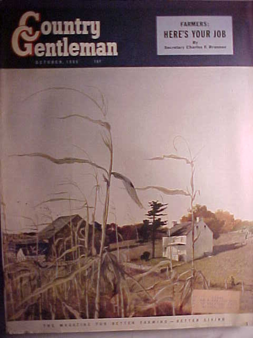 October 1950 the Country Gentleman Magazine Nice Cover Art by Andrew ...