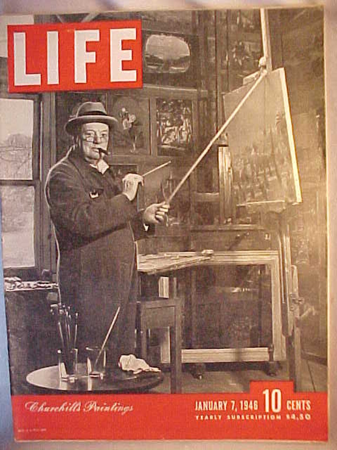 January 7, 1946 LIFE Magazine With Winston Churchill on the Cover Has ...