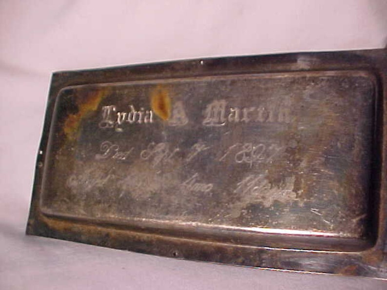 1897 Lydia A. Spaulding Martin of Springfield Vermont Silver - Etsy