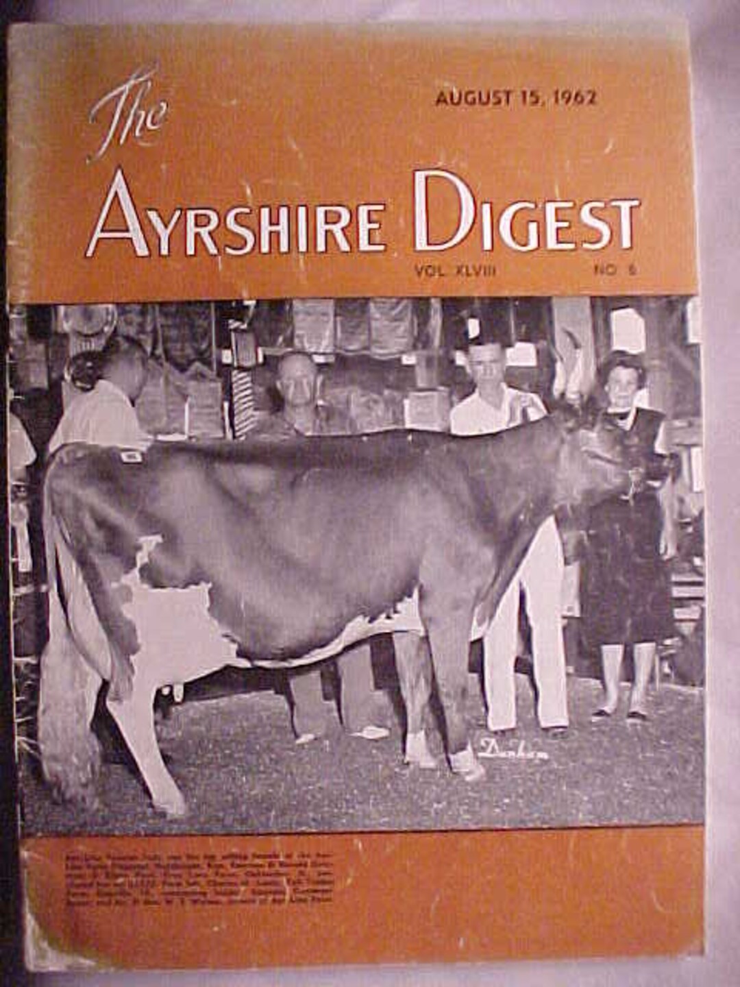 August 15, 1962 the Ayrshire Digest Magazine the Ayrshire Breeders ...