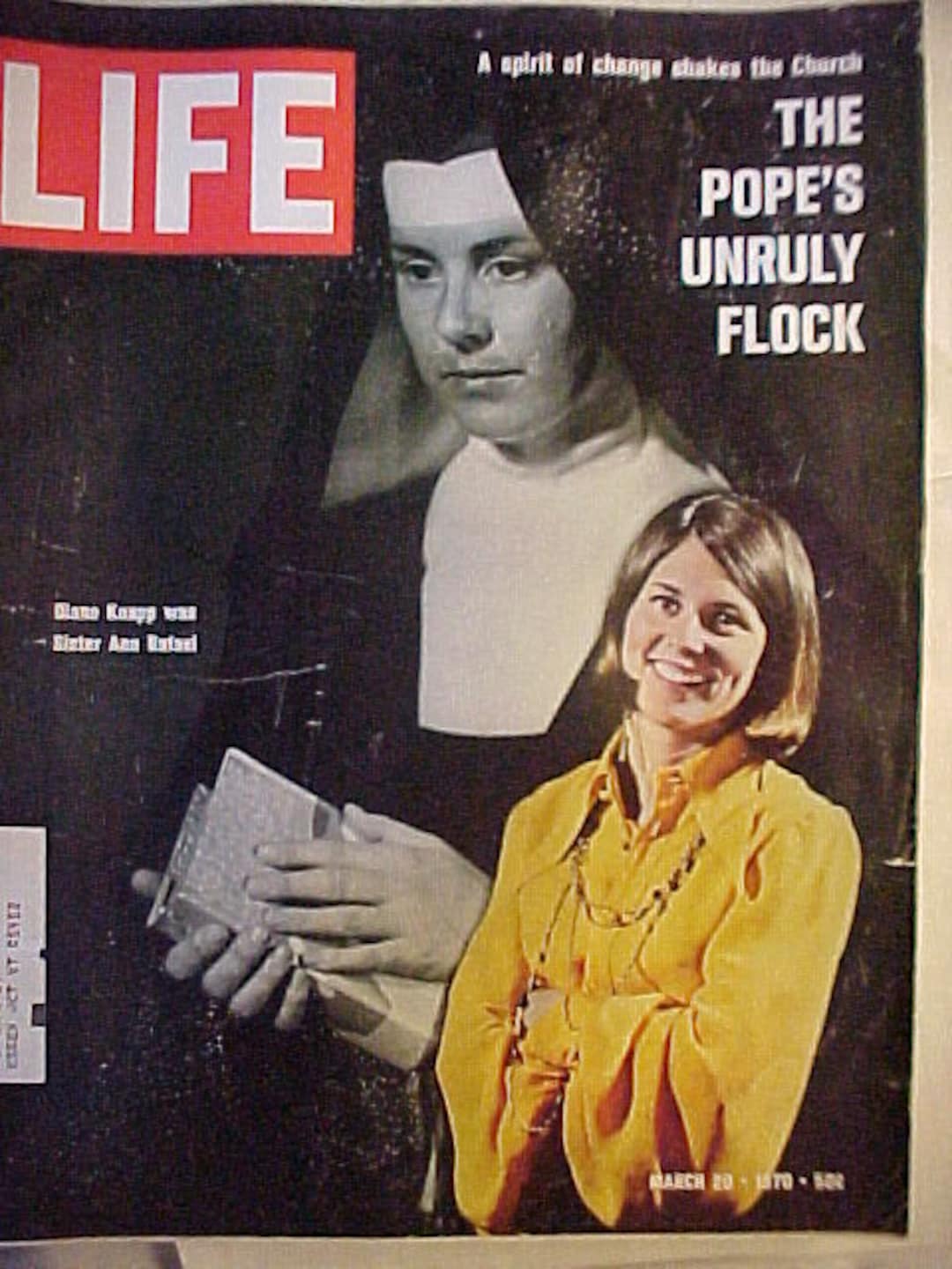 March 20, 1970 LIFE Magazine With Diane Knapp as Sister Ann Rafael on ...