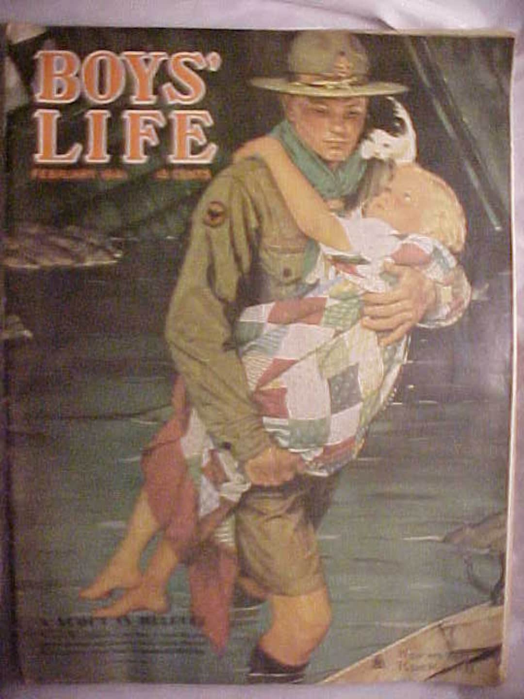 February 1941 Boys Life Magazine With Cover Art by Norman Rockwell, Vintage Boys Magazine, Man ...