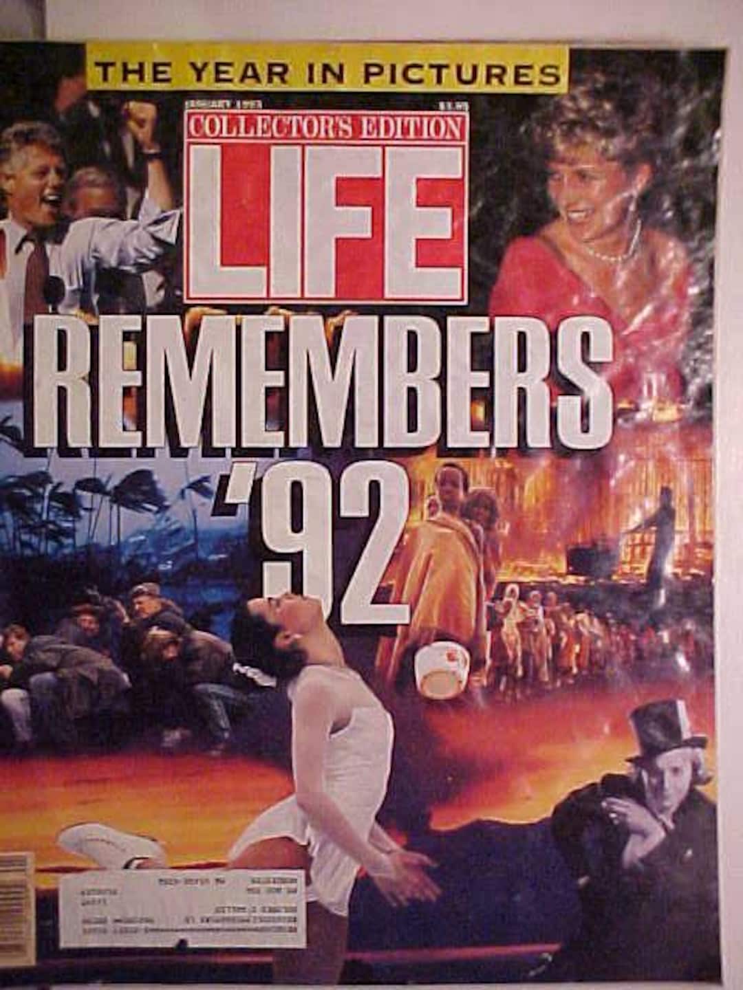 January 1993 LIFE Magazine With Year in Pictures 1992 on the Cover Has ...