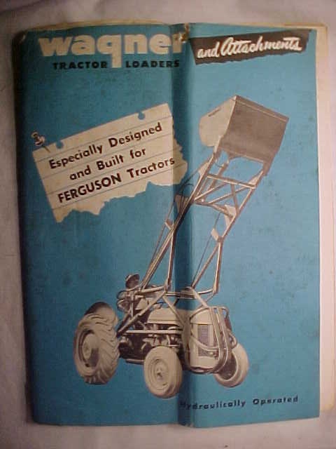 C1940s Wagner Tractor Loaders and Attachments for Ferguson - Etsy