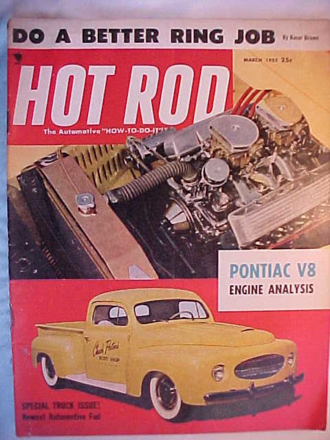 March 1955 Hot Rod Magazine Has 66 Pages of Ads and Articles, Antique ...