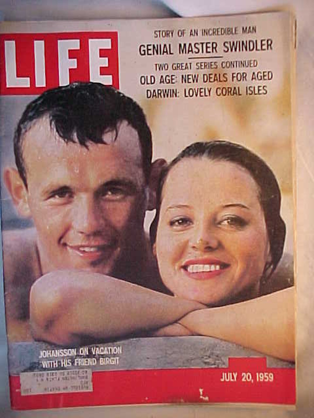 July 20, 1959 LIFE Magazine With Ingemar Johansson & Birgit Lundgren on ...